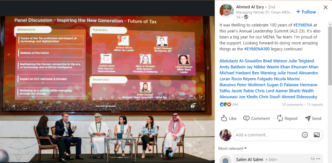 Ernst & Young MENA celebrates 100 Years of establishment