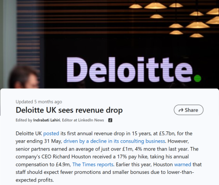 Deloitte merging 16 Firms across 80 countries & pooling €1.5B for AI