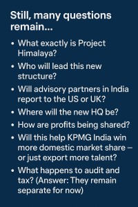 KPMG India CEO confirms: “Ownership change complete....wrt Project ...